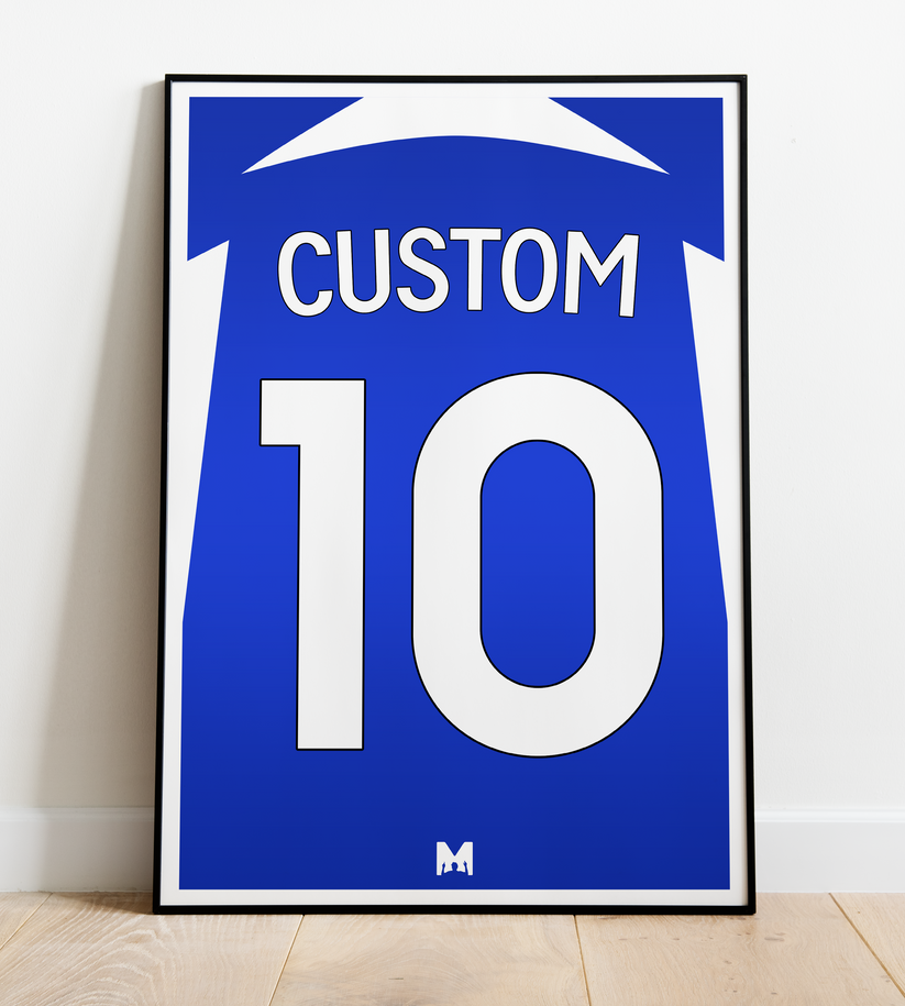 Design Your Own CUSTOM Chelsea Kit Print 2023/24 - Home Shirt - Chelse ...