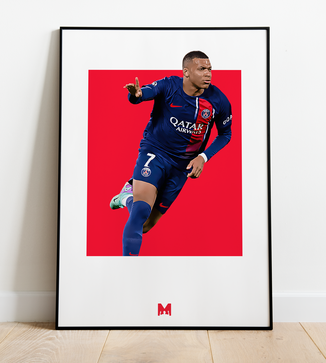 Kylian Mbappe Print - Parisian Icon - PSG – MezzalaDesigns
