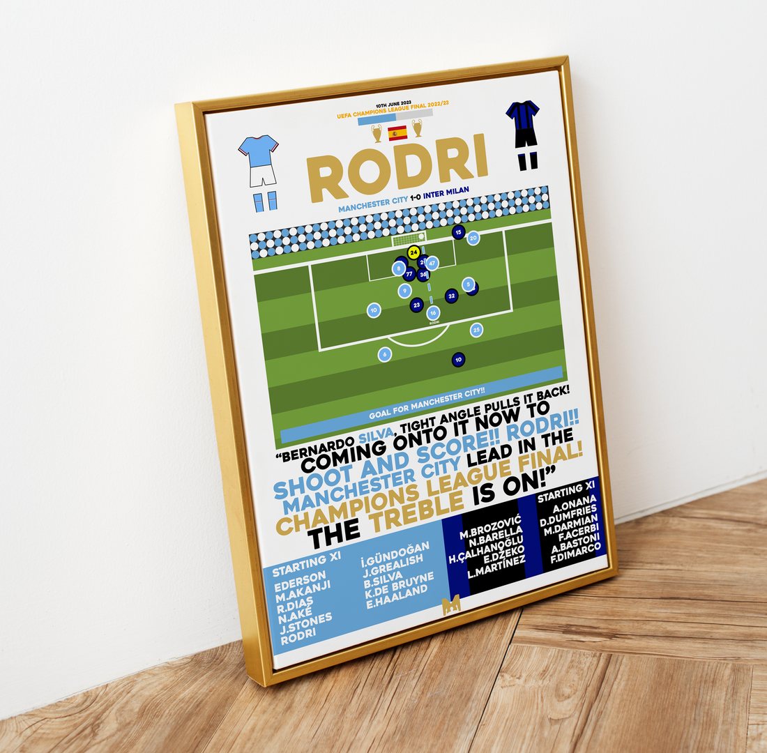 Rodri Goal vs Inter Milan - UEFA Champions League Final 2022/23 - Manc ...