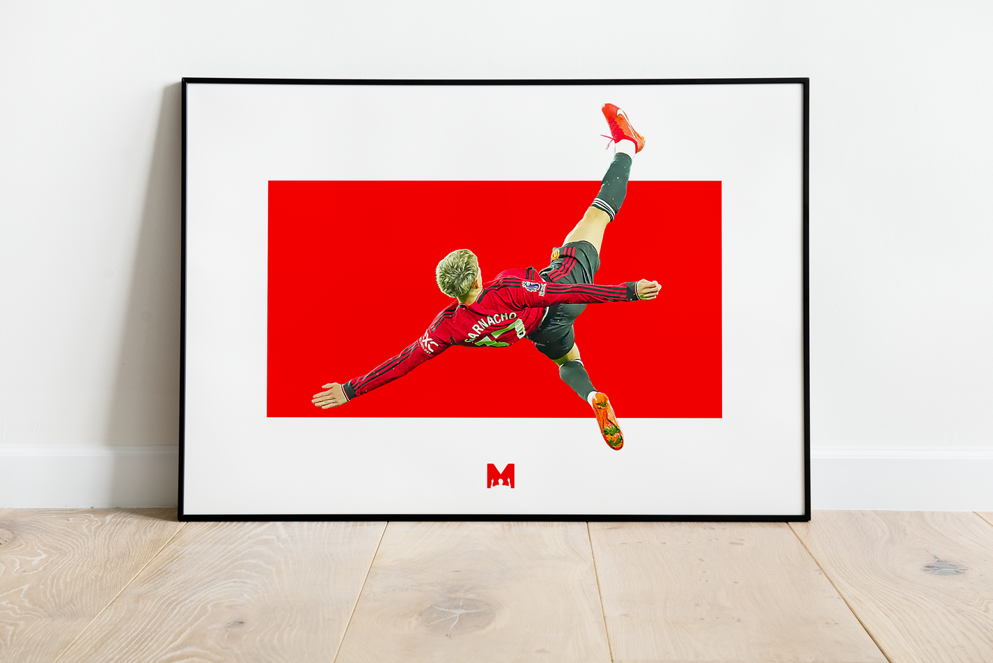 Alejandro Garnacho Print - Bicycle Kick - Manchester United ...
