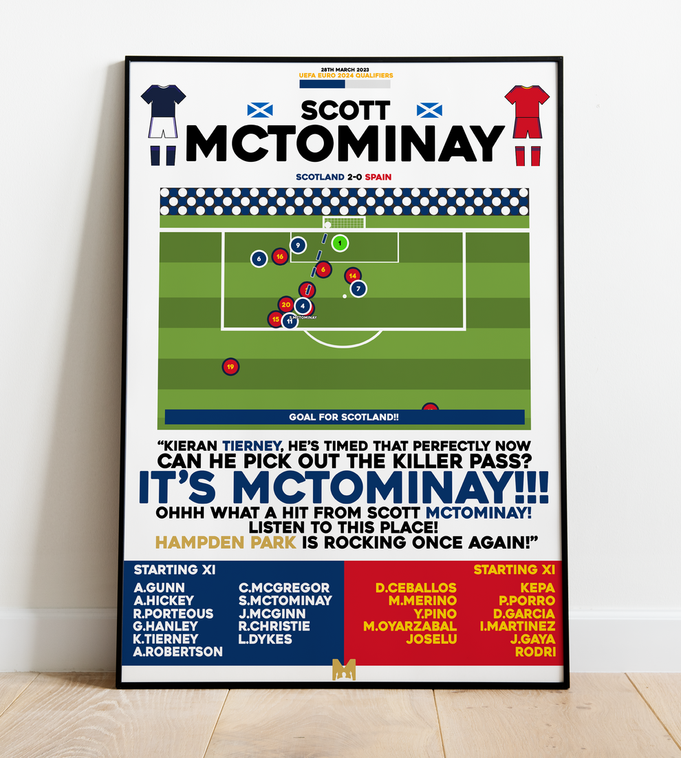 Scott Mctominay 2nd Goal vs Spain - Euro 2024 Qualifiers - Scotland ...