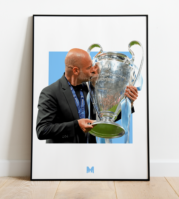 Pep Guardiola Print - The Masterplan - Manchester City – MezzalaDesigns