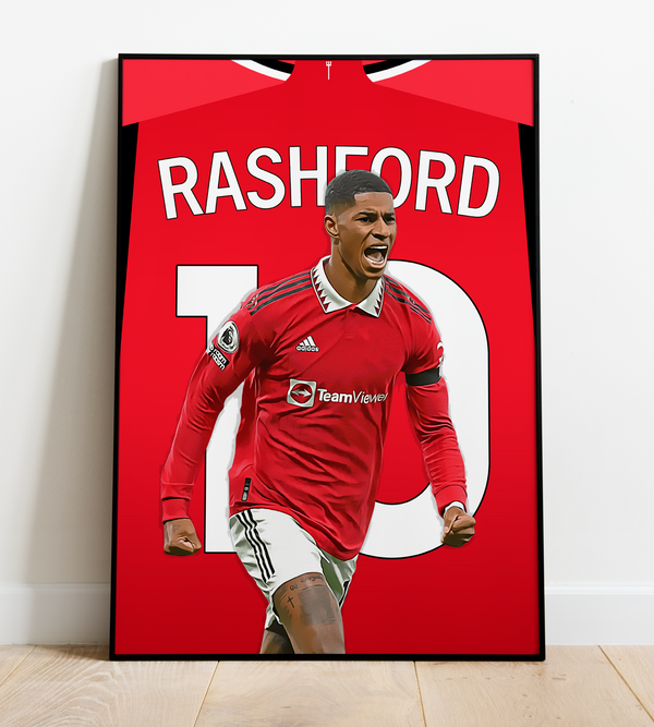 Marcus Rashford Player Shirt Print - Manchester United – MezzalaDesigns