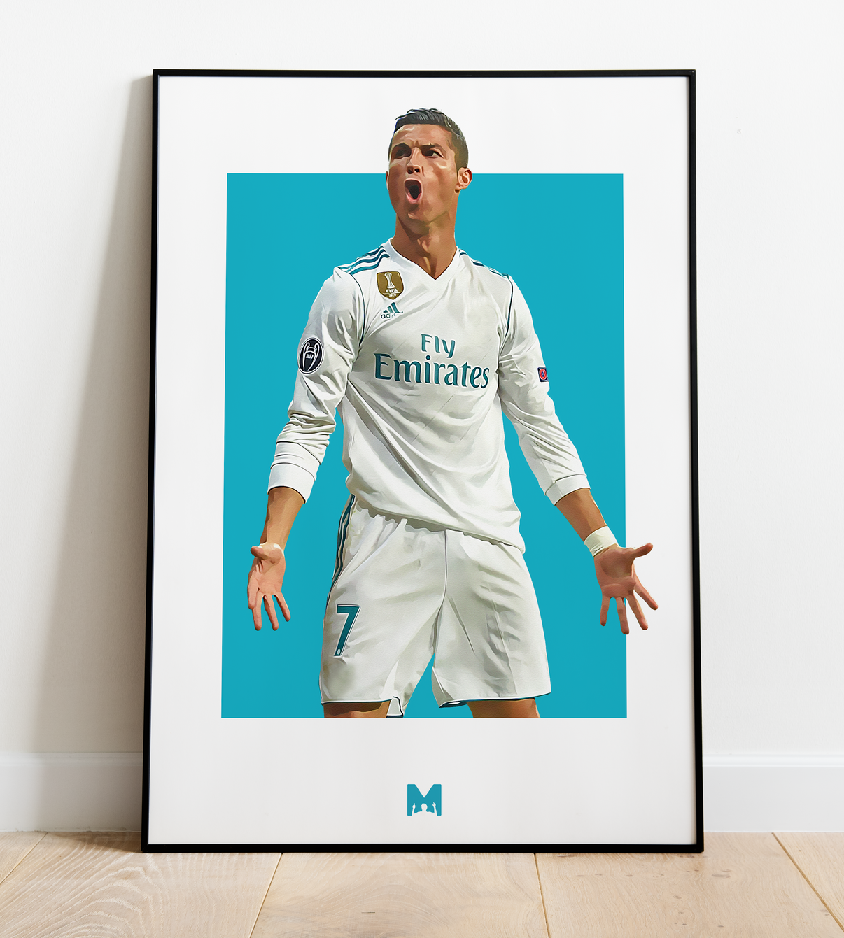 Cristiano Ronaldo Print - Galáctico - Real Madrid – MezzalaDesigns